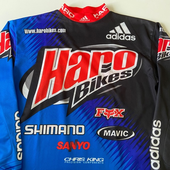 verge sport | Shirts | Vintage Haro Bikes Adidas Fox Shimano Bmx Freestyle Cycling Jersey Mens ...